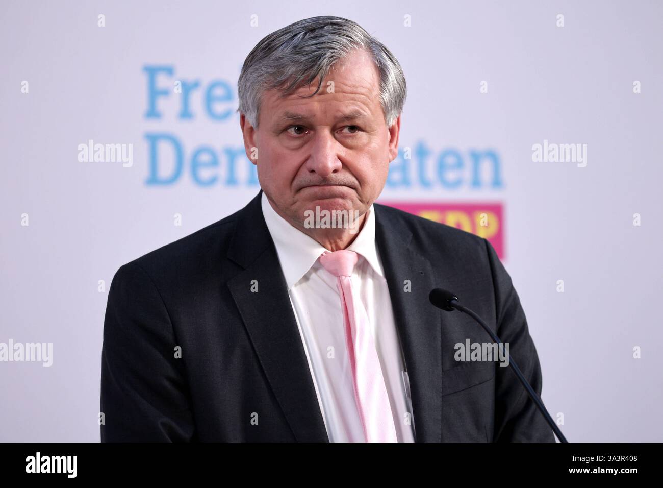 Hans-Ulrich Ruelke, Landesvorsitzender der FDP in Baden-Wuerttemberg, Pressekonferenz im Hans ...