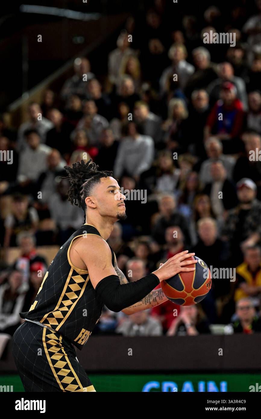 #32 Matthew Strazel of Monaco seen during french cup basketball match ...