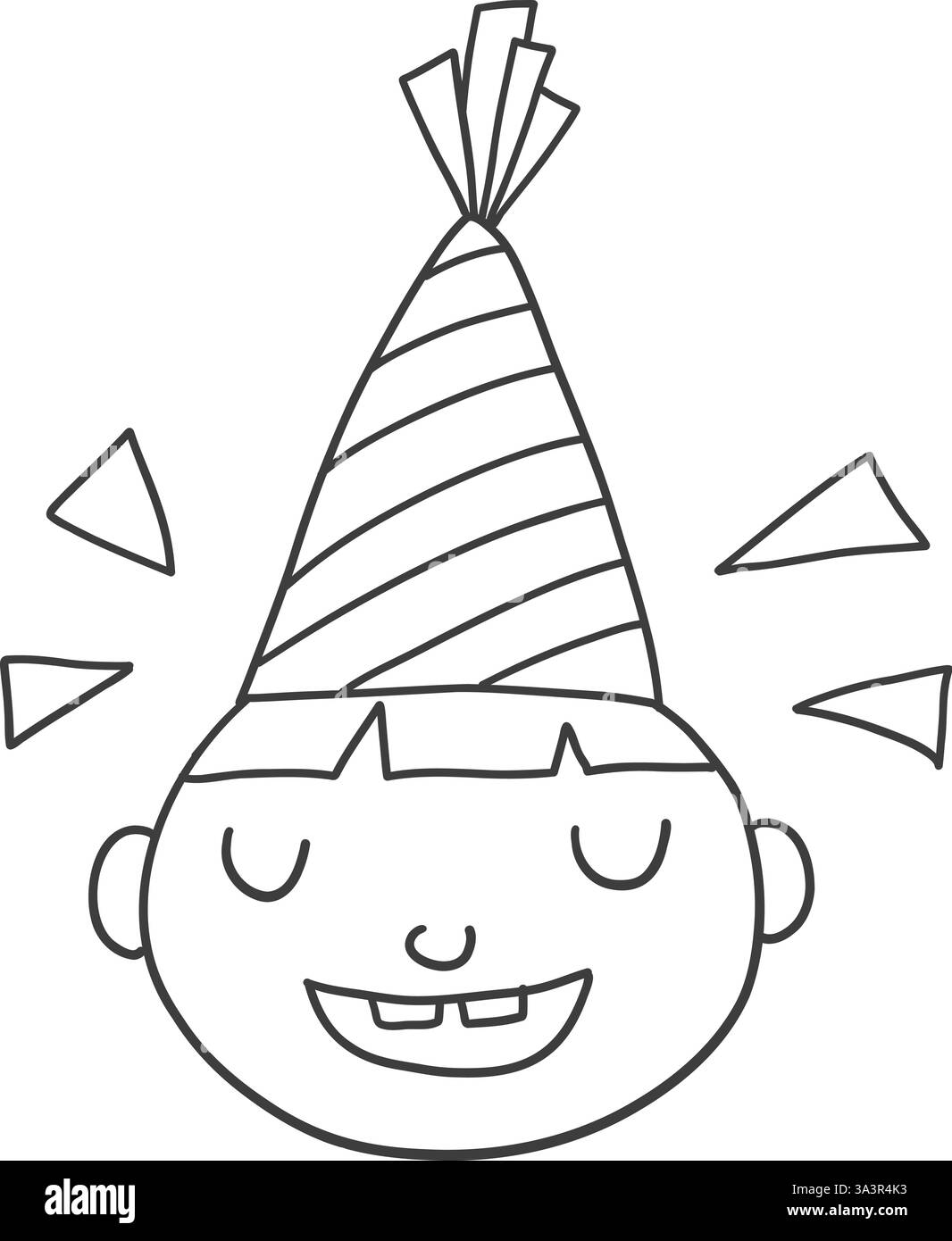 Child cake isolated Black and White Stock Photos & Images - Alamy