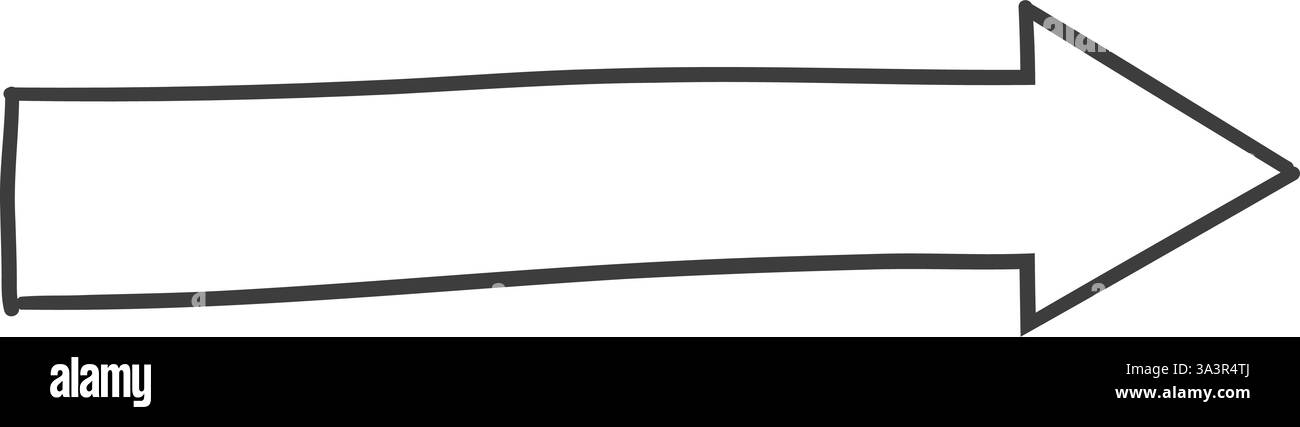 Direction arrow party doodle. Sketch of Birthday decoration, gift box ...