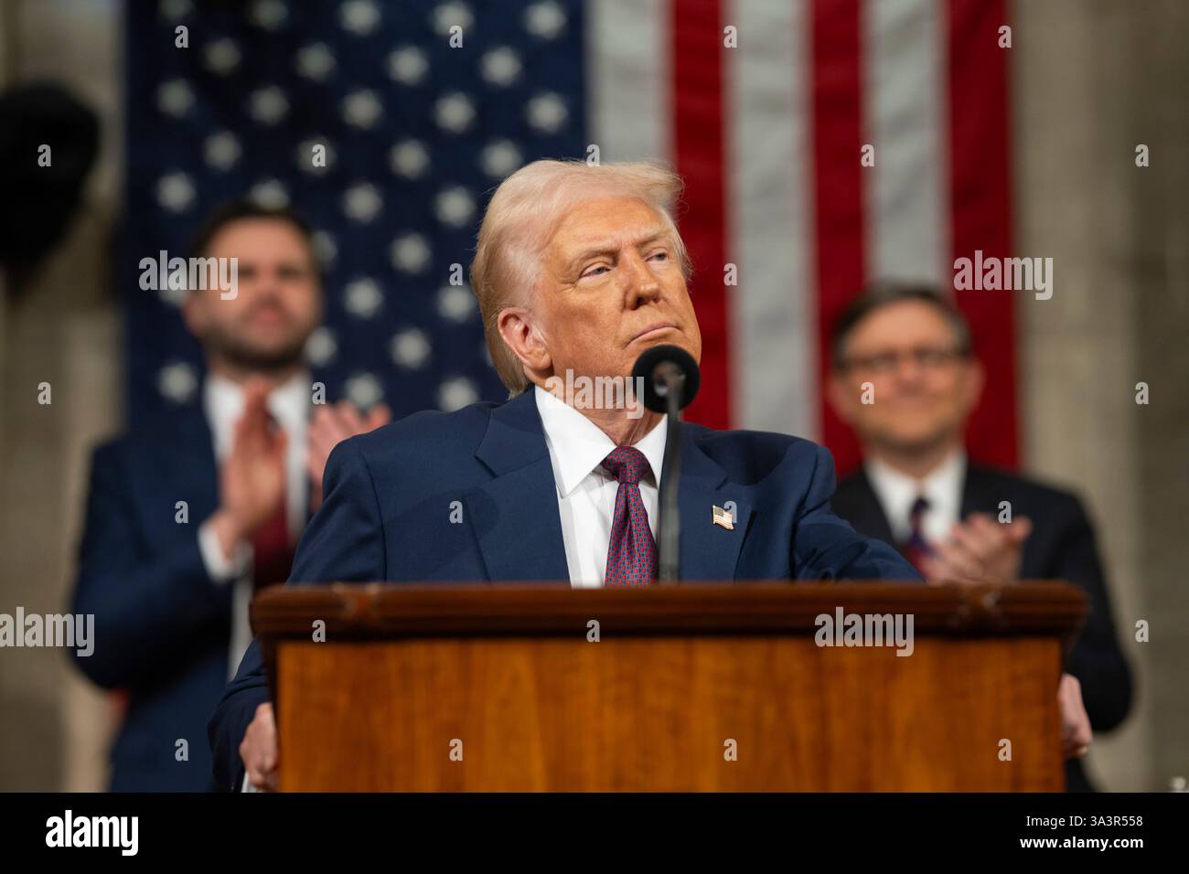 WASHINGTON DC, USA - 04 March 2025 - US President Donald Trump delivers his Joint Address to ...