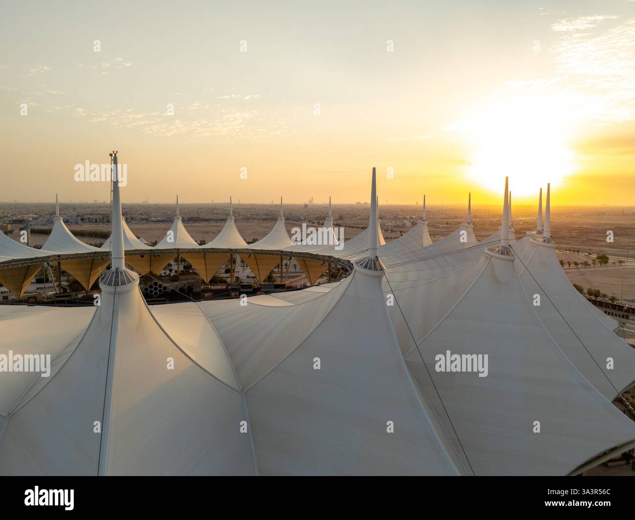 Aerial View of Riyadh Stadium Sunset Stock Photo - Alamy