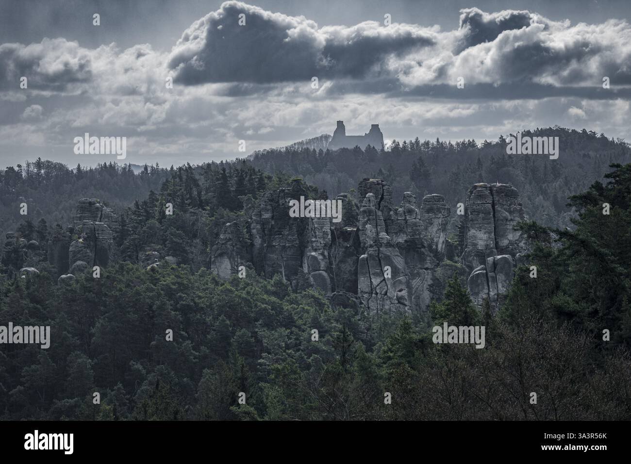 Turnov, Czech Republic. 17th Mar, 2025. A view of the Hruboskalsko ...
