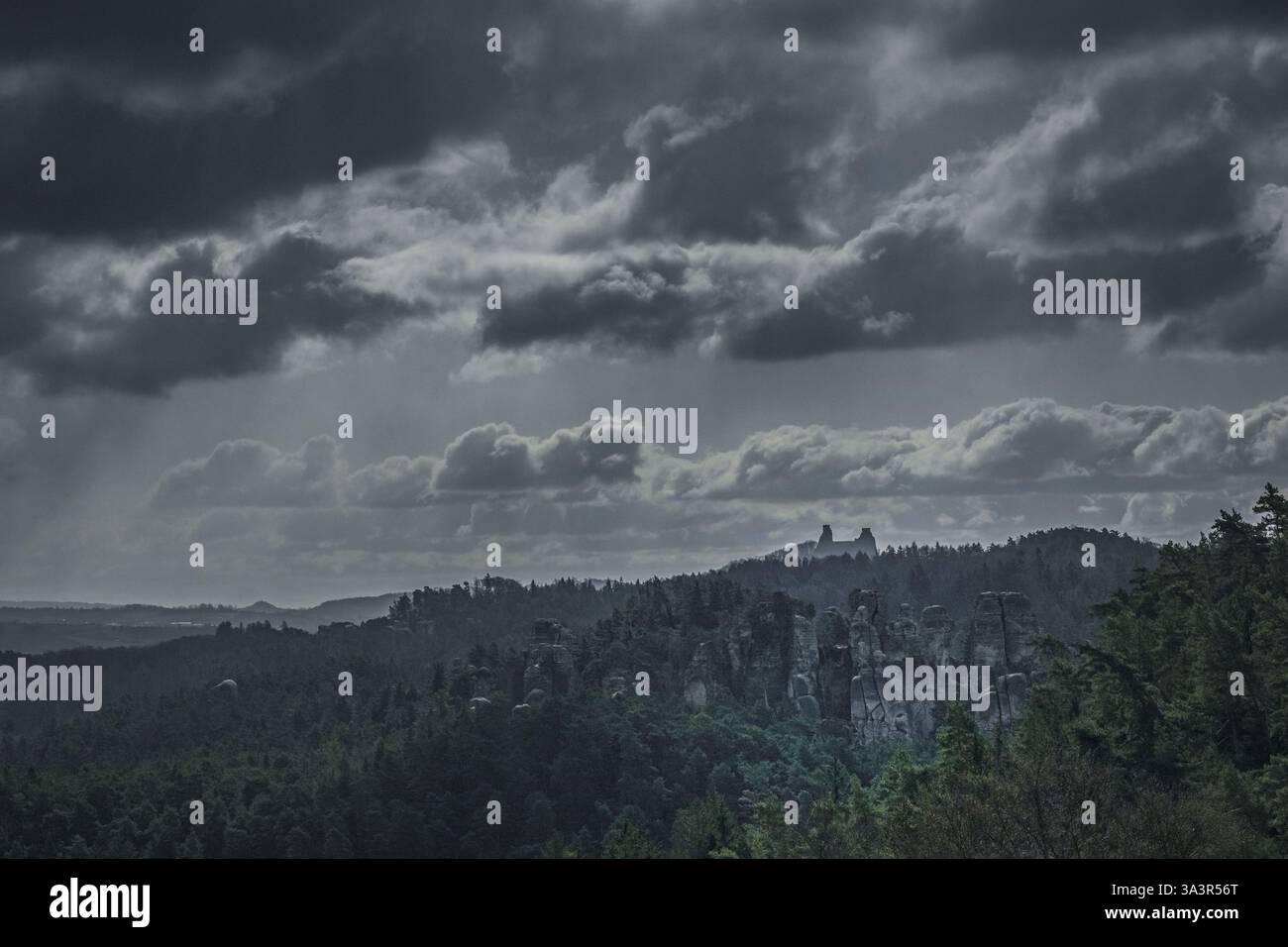 Turnov, Czech Republic. 17th Mar, 2025. A view of the Hruboskalsko ...