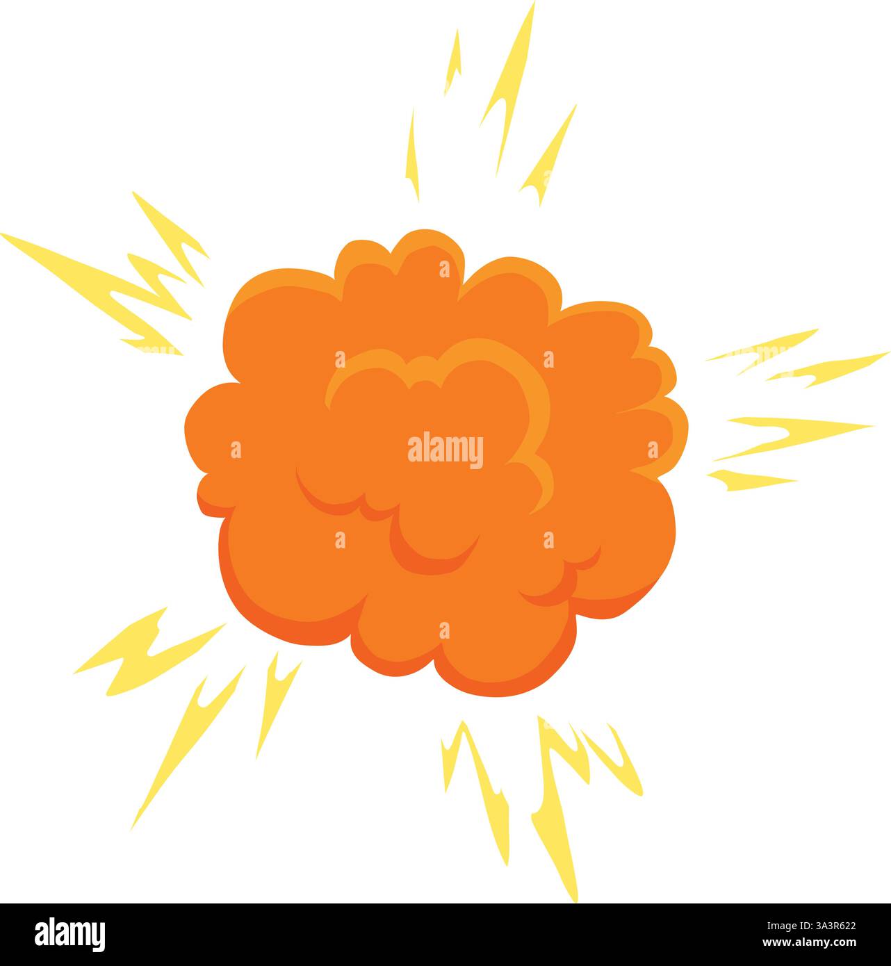 Cartoon motion explosion. Animated explosion shot, explode fire frames. Exploding effect frames ...