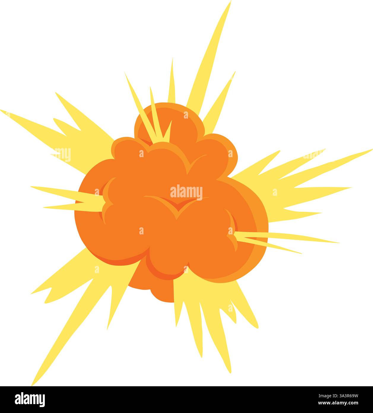 Cartoon motion explosion. Animated explosion shot, explode fire frames. Exploding effect frames ...