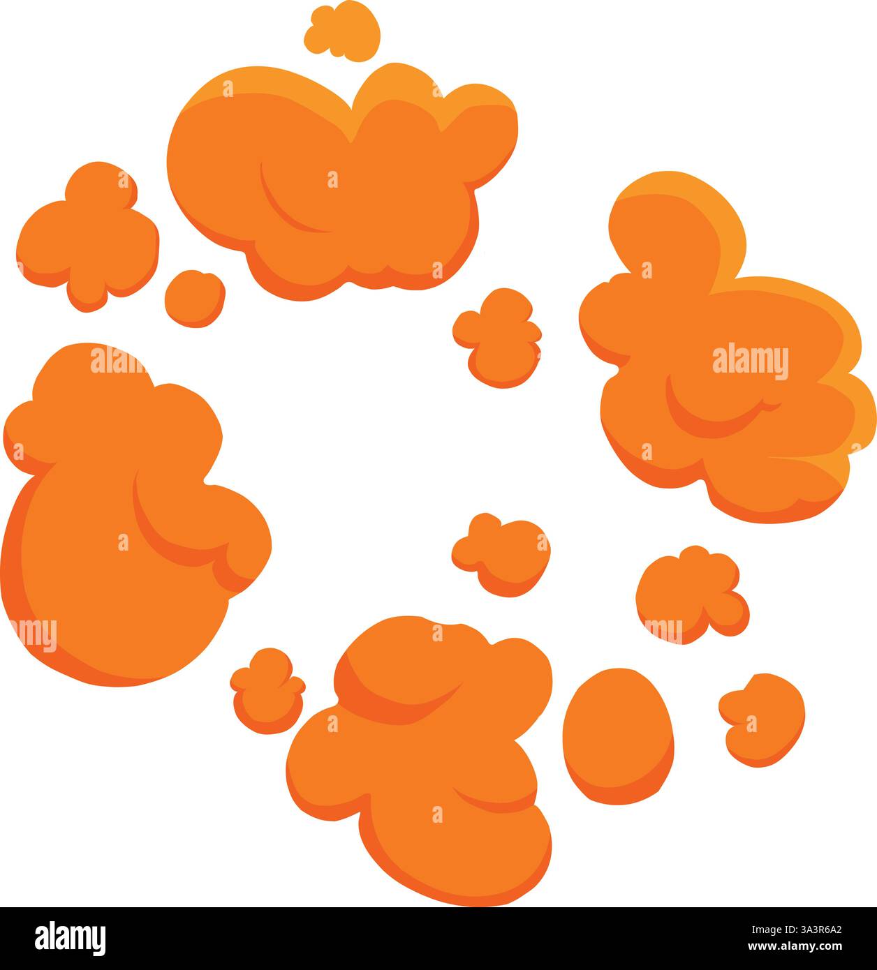 Cartoon motion explosion. Animated explosion shot, explode fire frames. Exploding effect frames ...