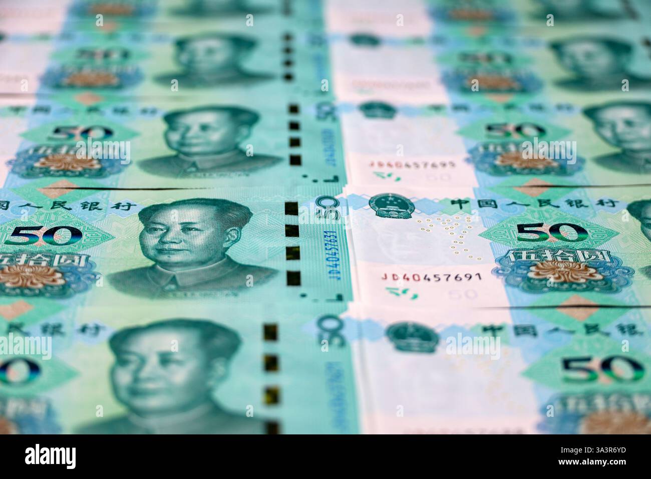 Chinese yuan banknotes. Concept of economic of China Stock Photo - Alamy