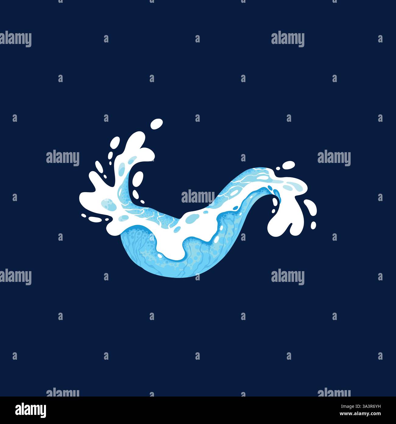 Aqua water splash. Liquid water drops, blue transparent splashes, water ...