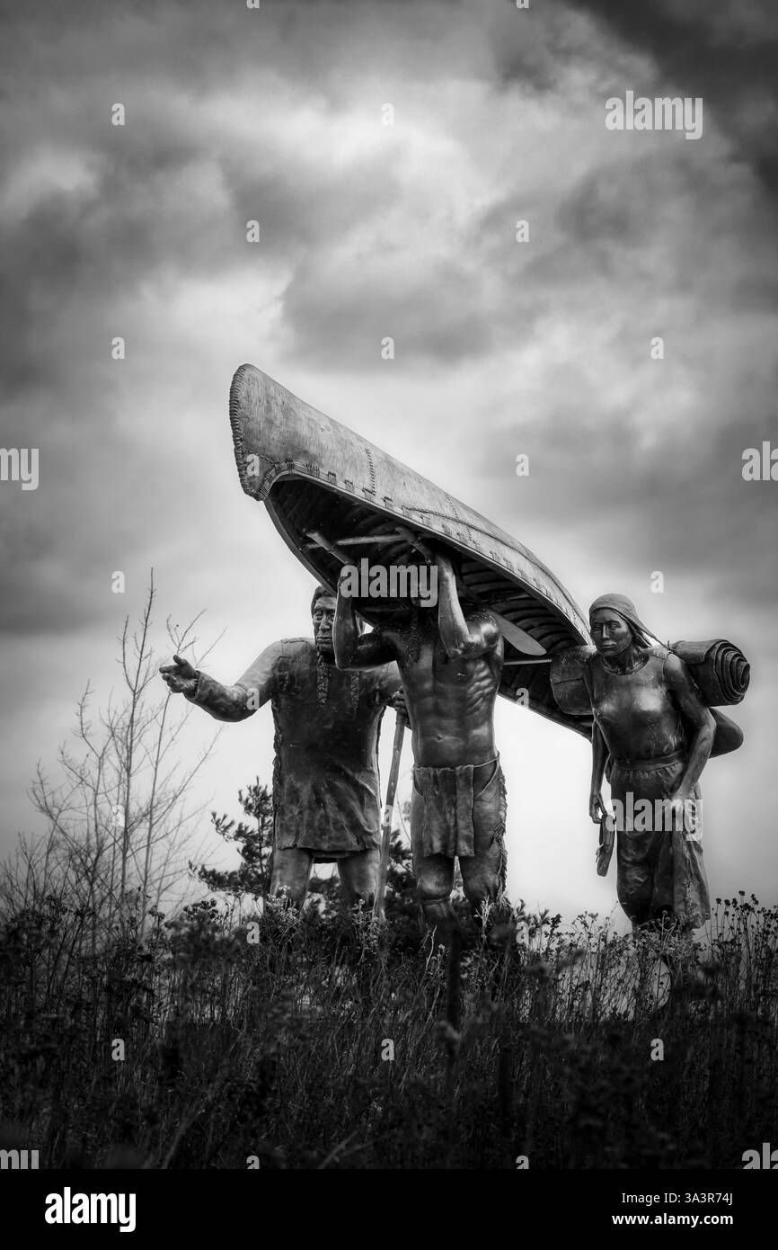 A statue, by sculptor R.T. Wallen, called Spirit of the Rivers is ...