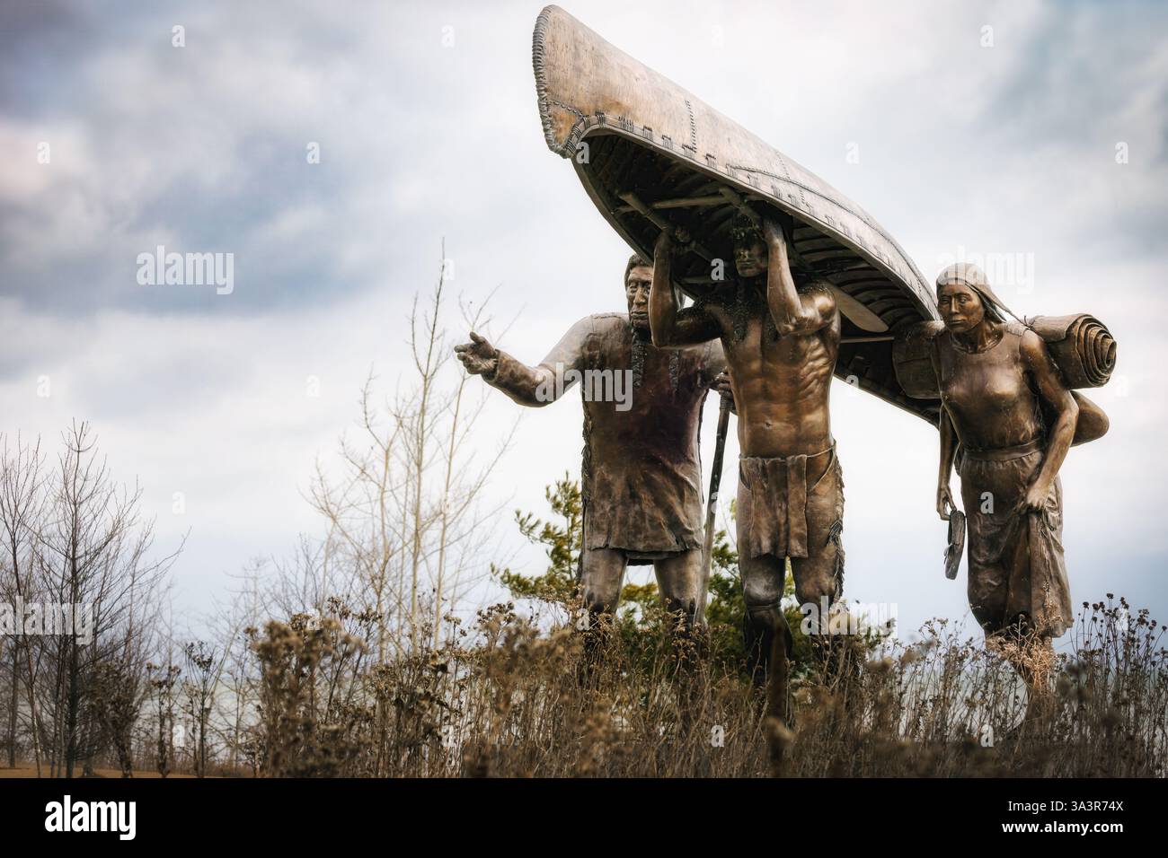 A statue, by sculptor R.T. Wallen, called Spirit of the Rivers is ...