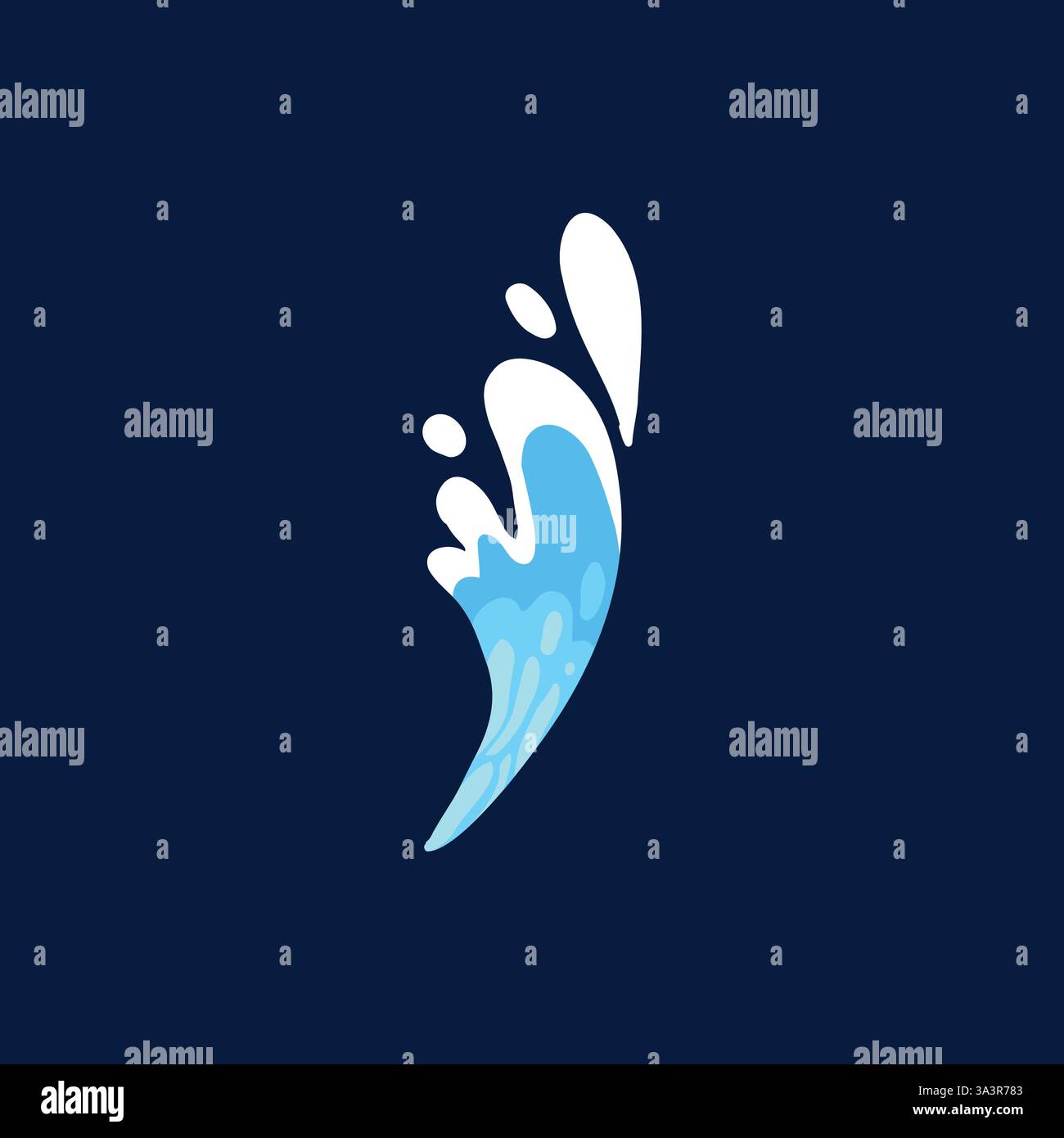 Aqua water splash. Liquid water drops, blue transparent splashes, water ...
