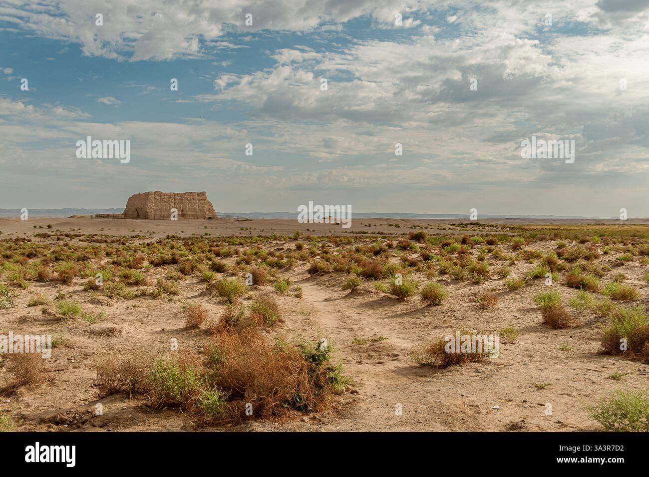 The small Fangpan castle at Yumenguan or Jade Gate. This gate was the ...