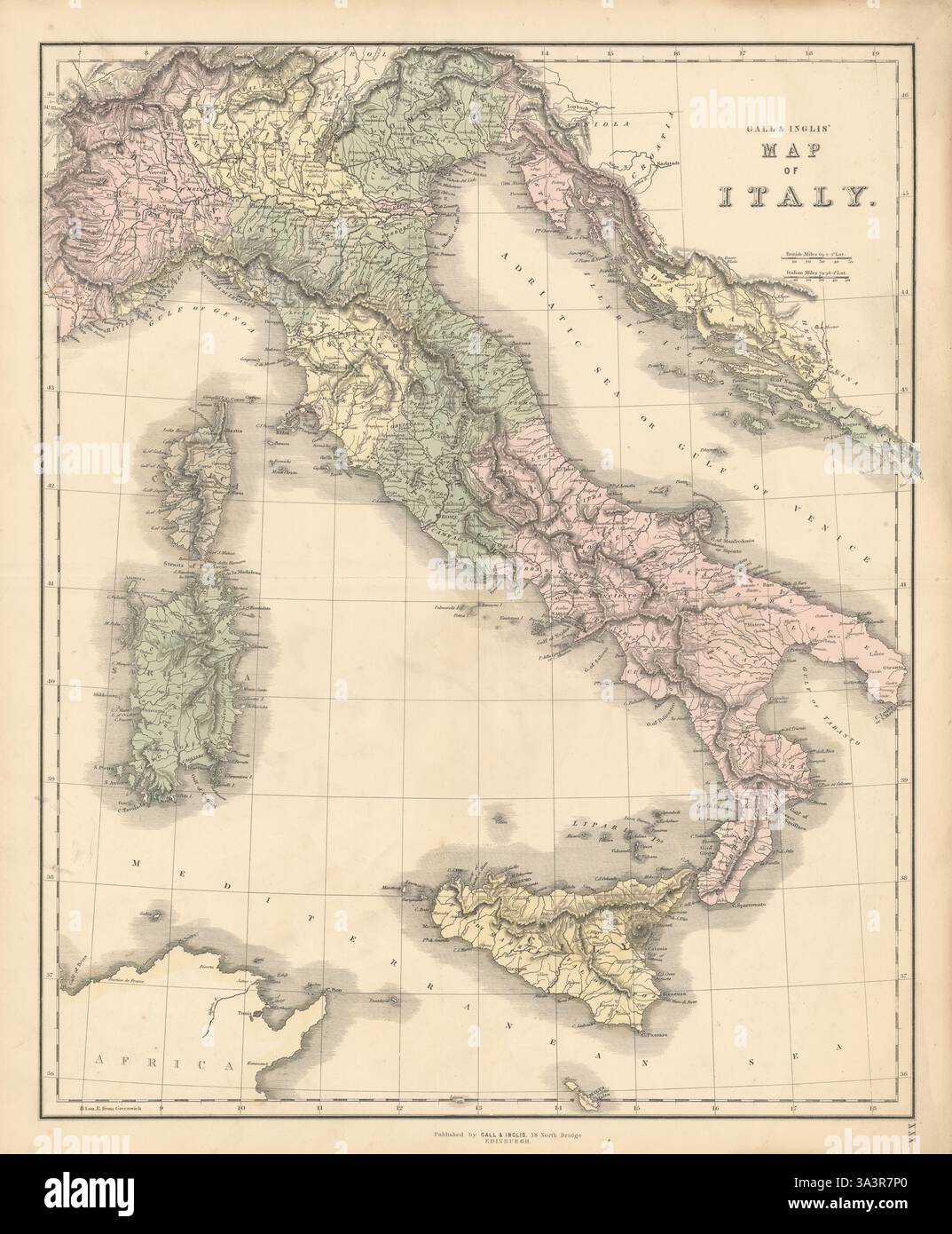 Unification of italy map hi-res stock photography and images - Alamy