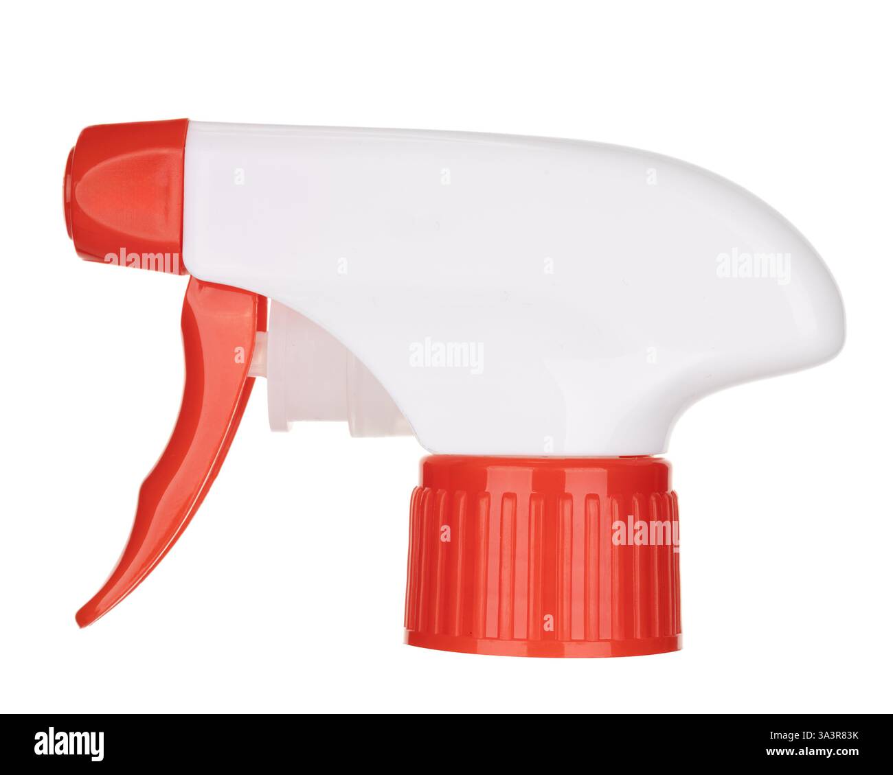 Red and White Trigger Sprayer for Liquid Bottles Stock Photo - Alamy
