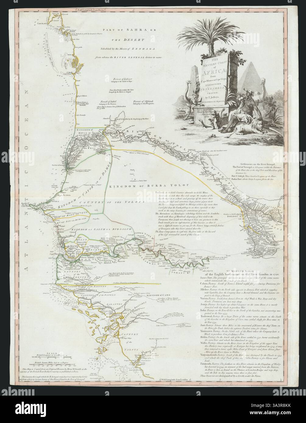 Western Coast of Africa from Cape Blanco to Cape Verde… JEFFERYS/SAYER ...