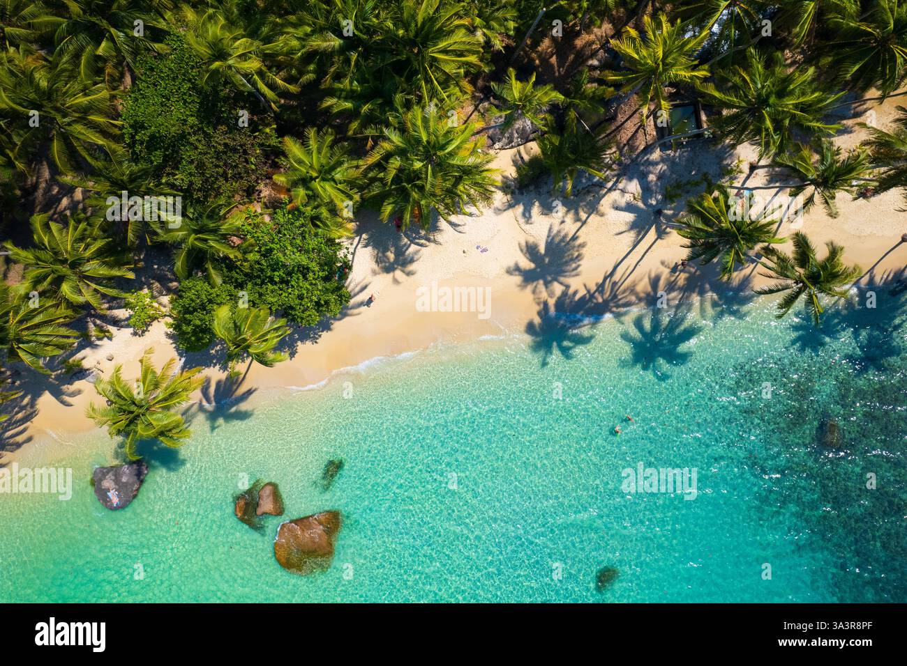 Drone view tropical island aerial hi-res stock photography and images ...