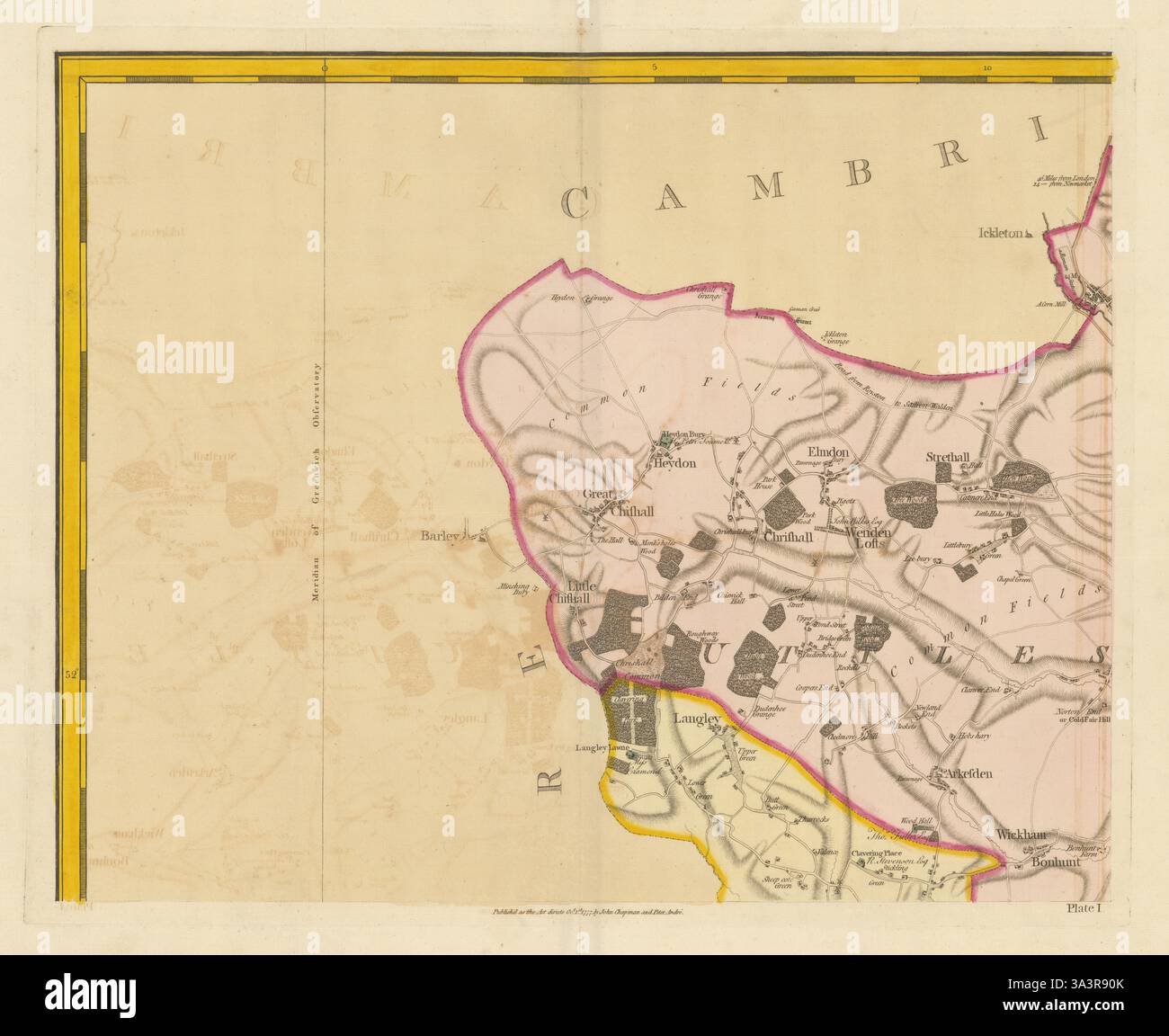 Essex NW #1 Uttlesford Chrishall Ickleton Arkesden. Chapman/André 1777 ...