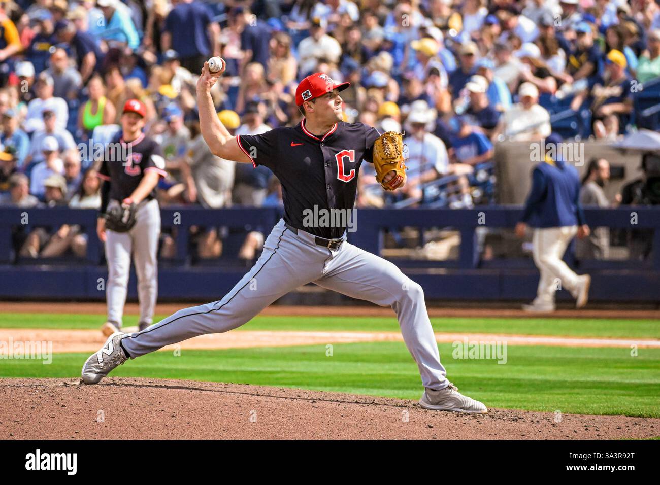 Cleveland Guardians pitcher Cade Smith (36) throws against the ...