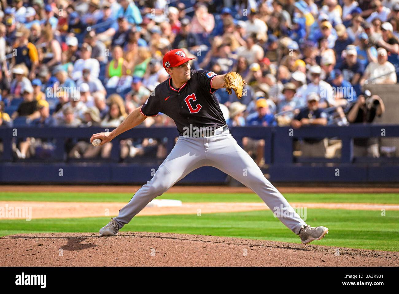 Cleveland Guardians pitcher Cade Smith (36) throws against the ...