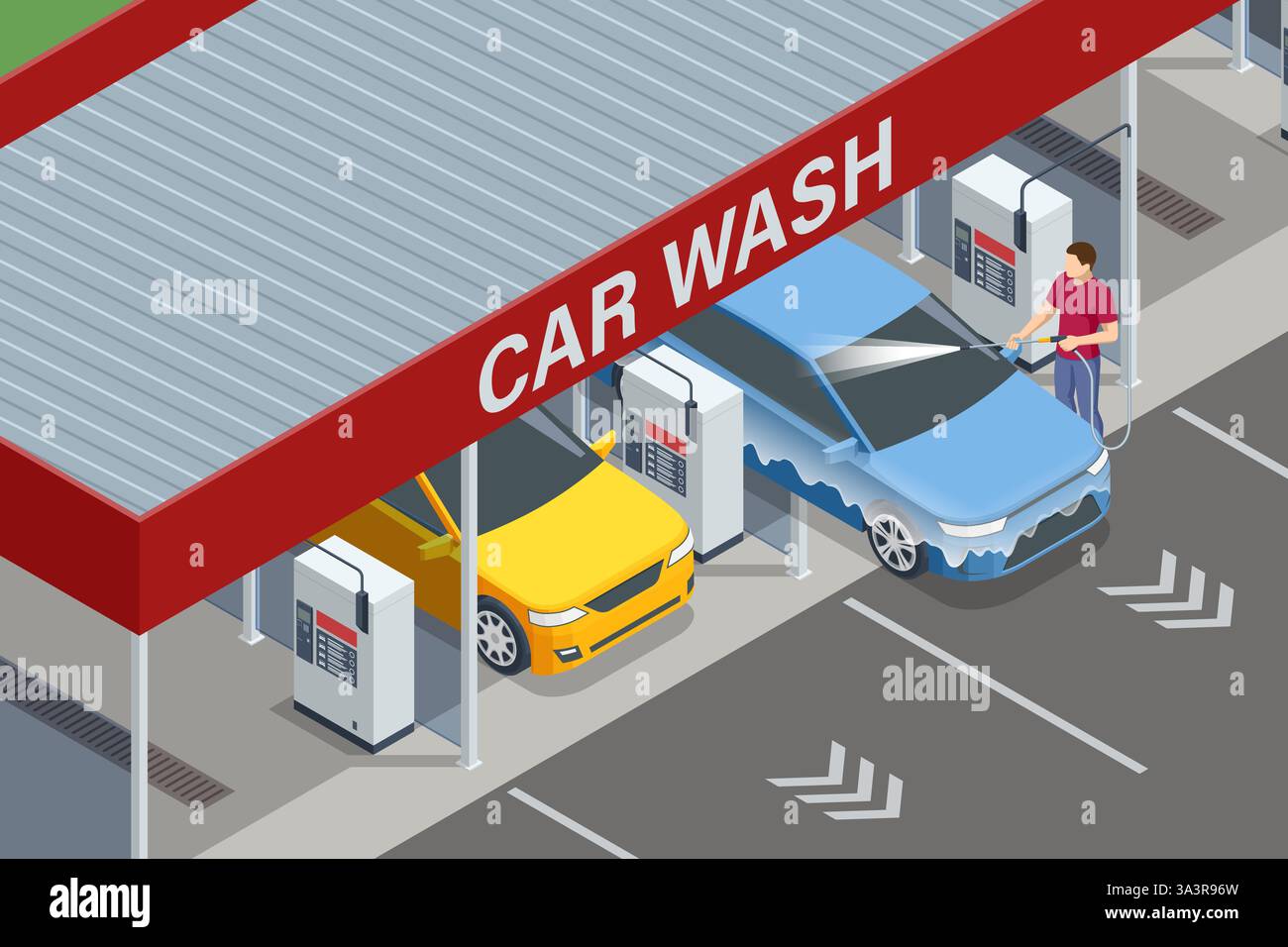 Customer service area in Stock Vector Images - Alamy