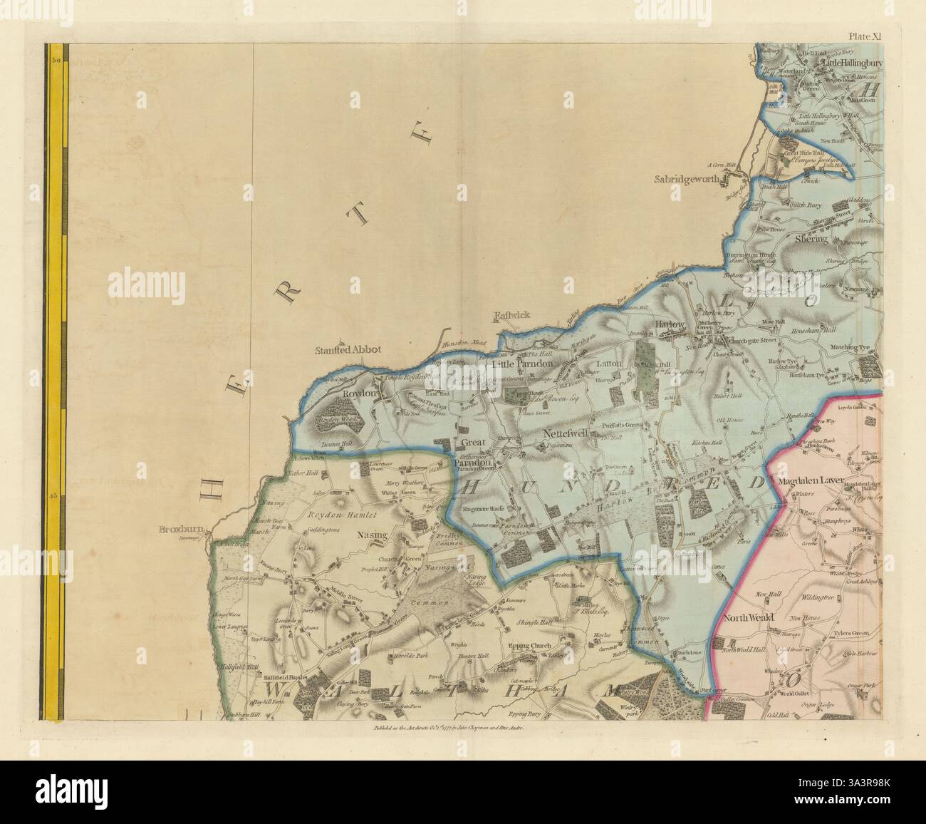 Essex W #11 Harlow North Weald Roydon Stanstead Abbotts. Chapman/André ...