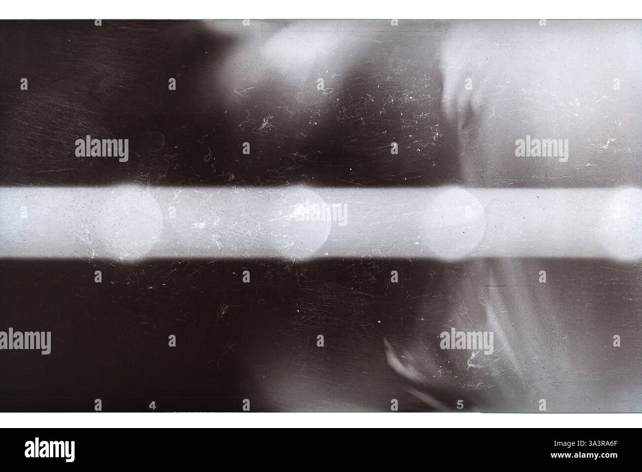Grungy color 120mm negative film isolated on white background. Medium ...