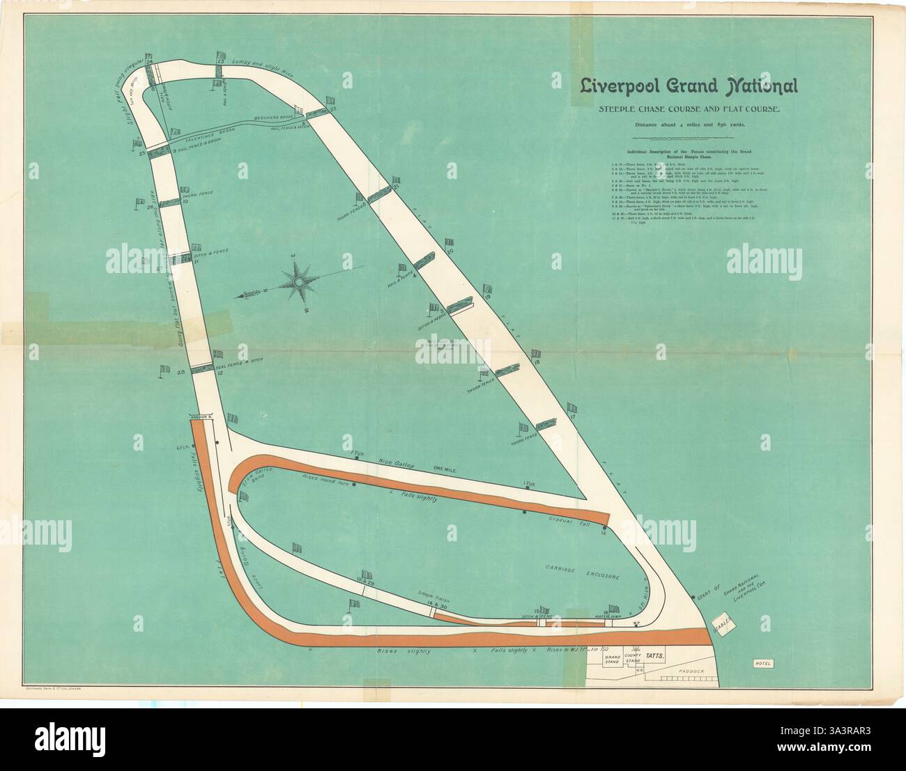 Aintree race course map hi-res stock photography and images - Alamy