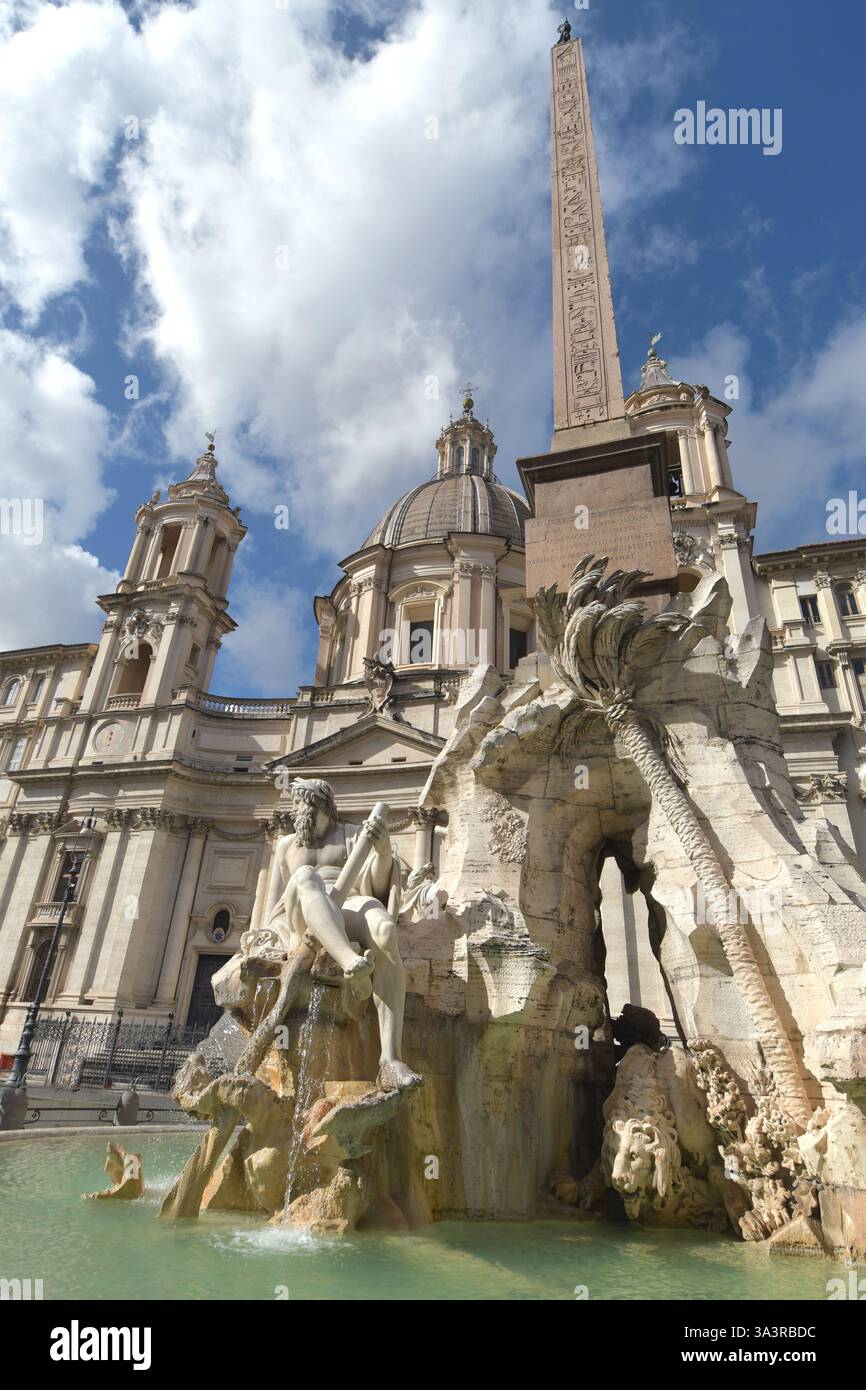 Piazza Navona is a symbol of Baroque Rome, with Bernini's Fountain of ...