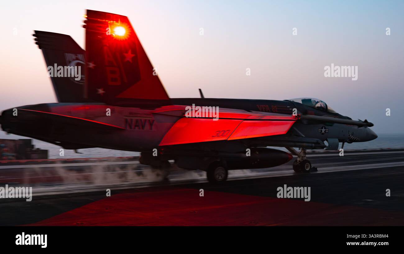 USS Harry S. Truman, International Waters. 16 March, 2025. A U.S. Navy ...