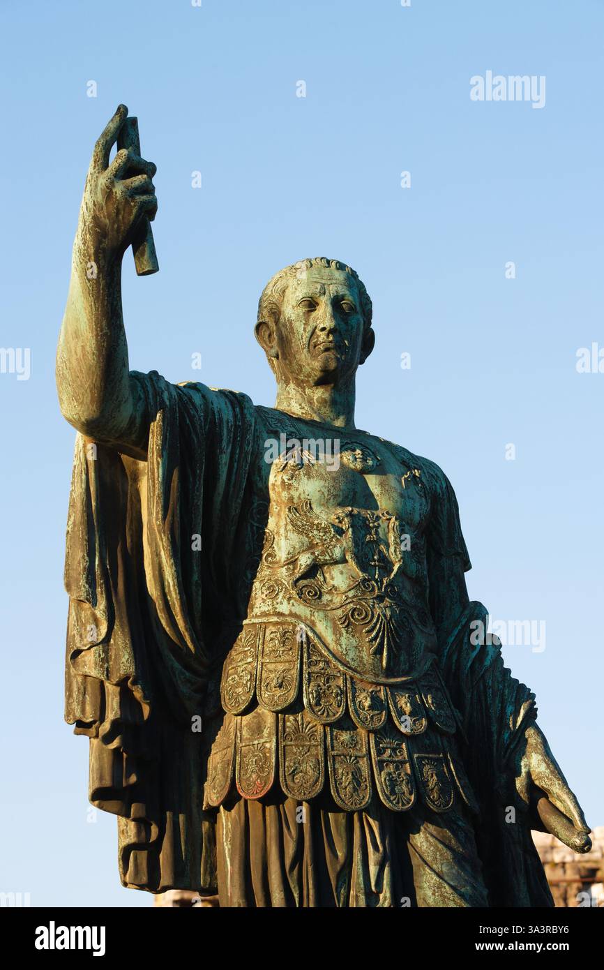 Roman Emperor Nerva statue, Rome Stock Photo - Alamy