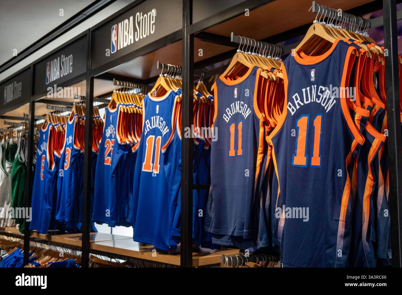 Branded Merchandise is popular at the NBA Store on Fifth Avenue in New ...