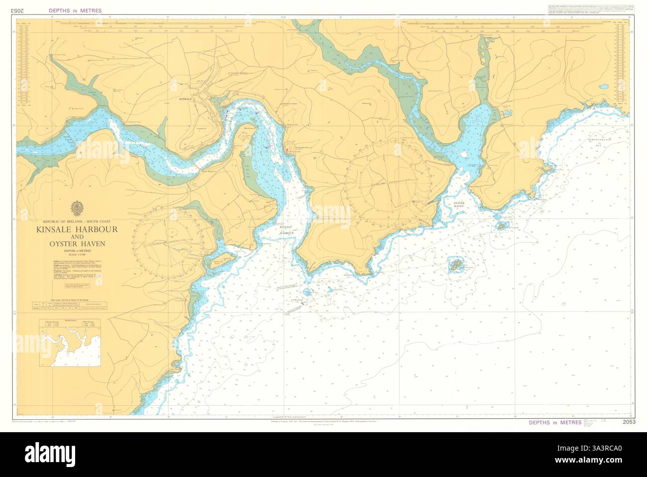 Ireland. Kinsale Harbour & Oyster Haven. Admiralty chart #2053. 1976 ...
