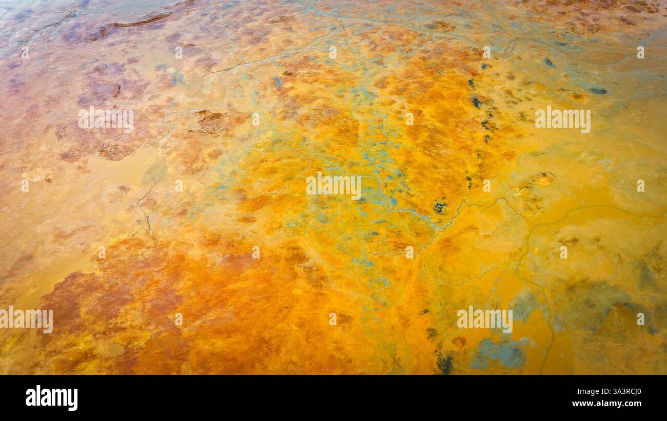 Nature pollution and water contamination of the copper mine ...