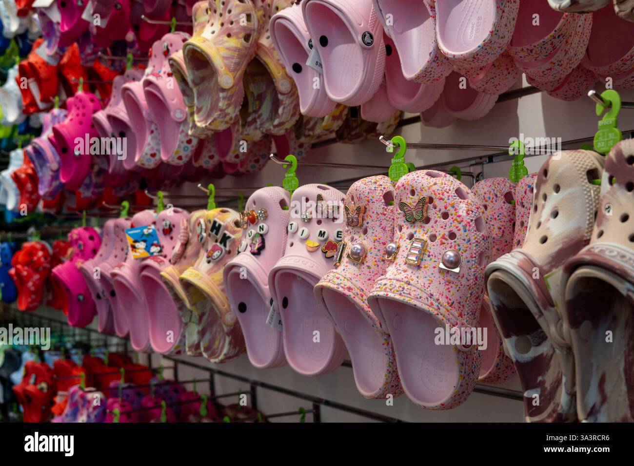 Interior of the crocs clogs foam footwear store on W. 34th St., New ...