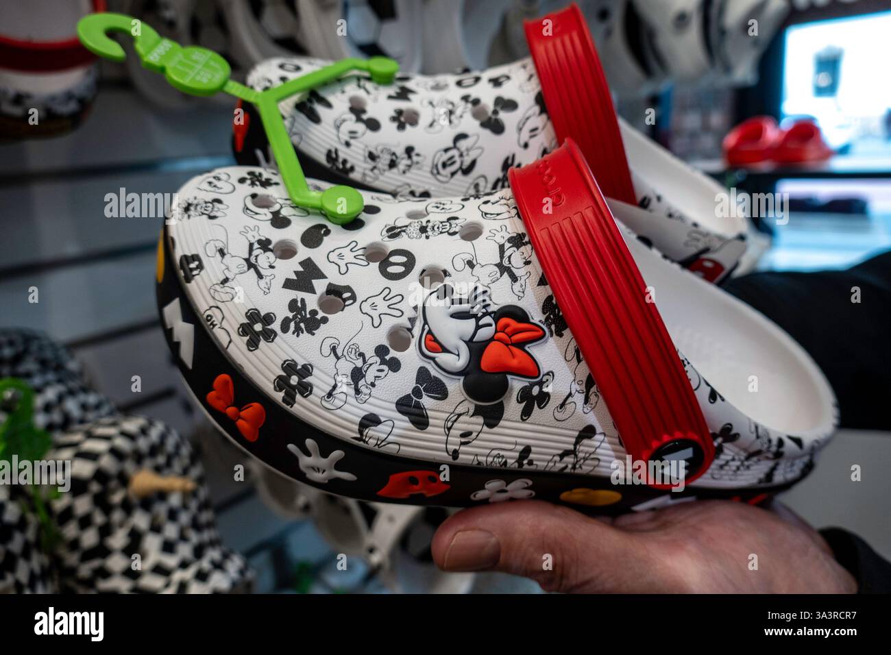 Interior of the crocs clogs foam footwear store on W. 34th St., New ...