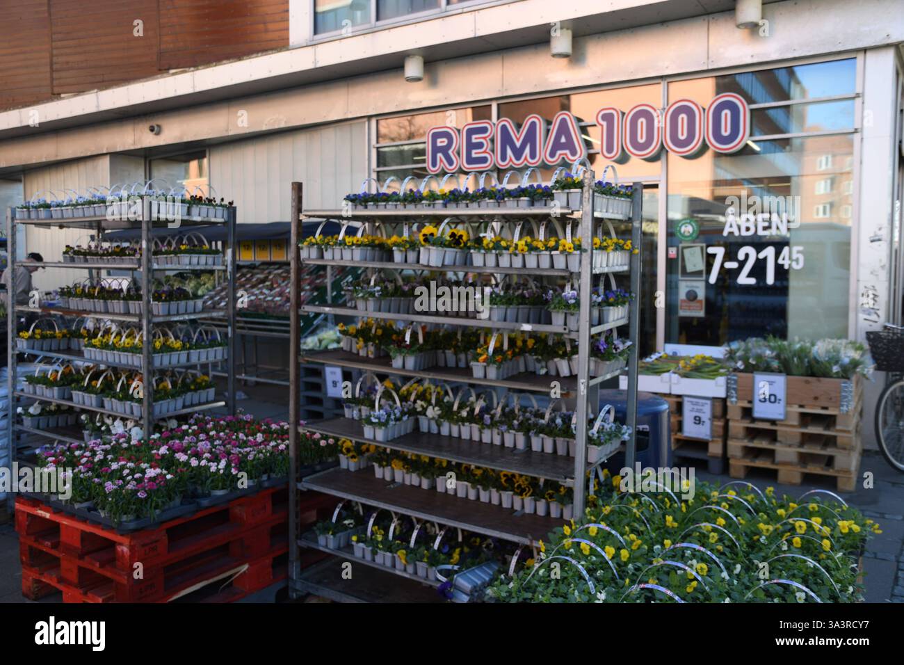 Copenhagen/ Denmark/17 march 2025/Rema 1000 chain grocery store in ...