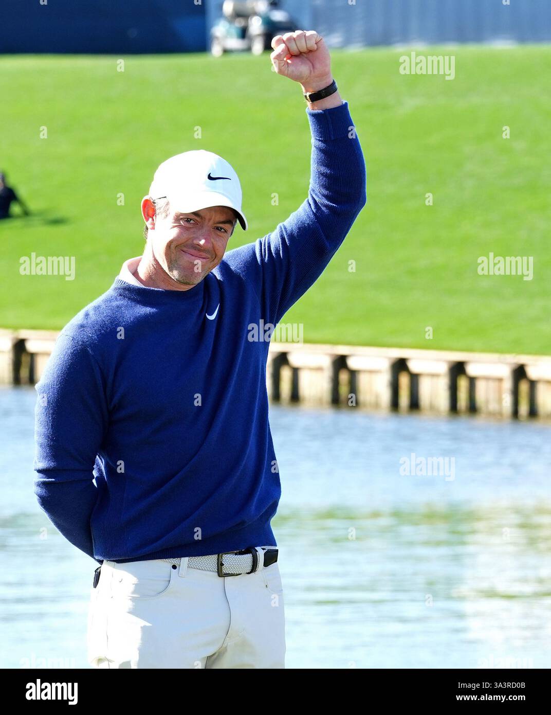 PONTE VEDRA BEACH, FL - MARCH 17: PGA golfer Rory McIlroy reacts after ...