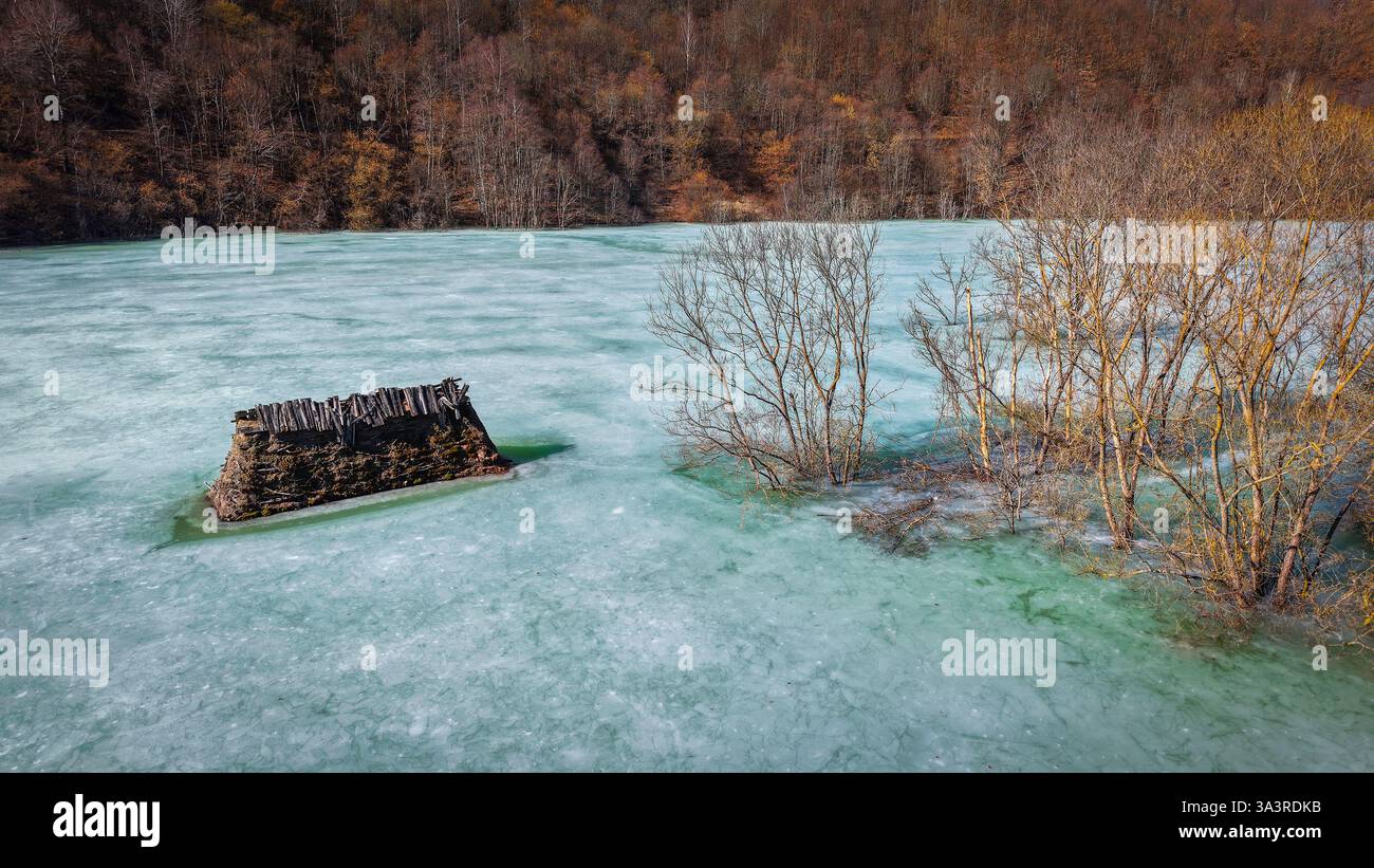 Nature pollution and water contamination of the copper mine ...
