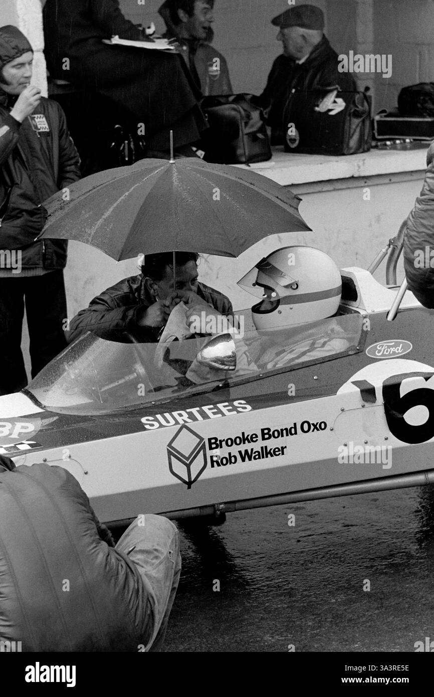 John Surtees at the 1971 Race of Champions at Brands Hatch Stock Photo ...