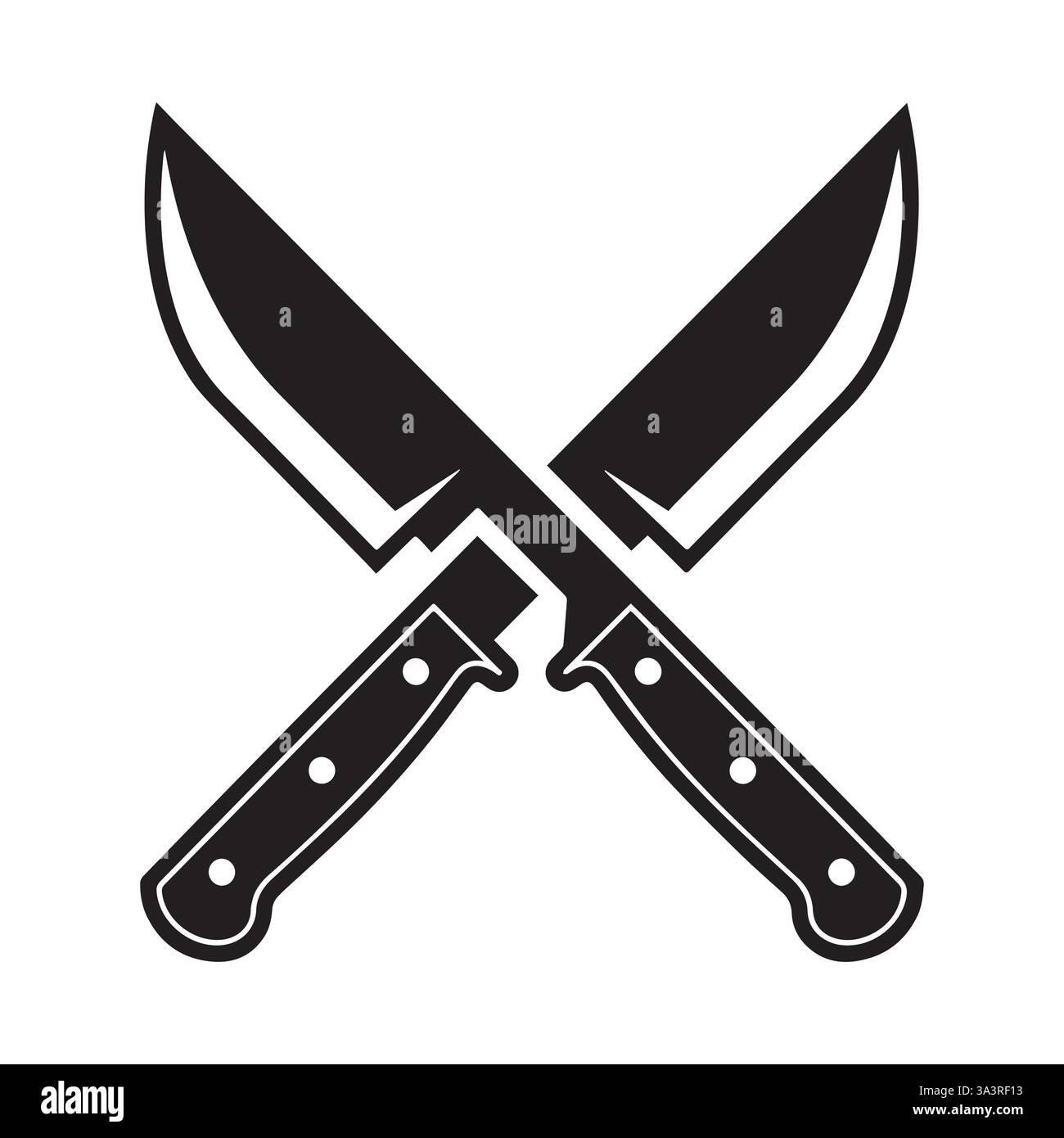 Sharp knives professional chef Stock Vector Images - Alamy