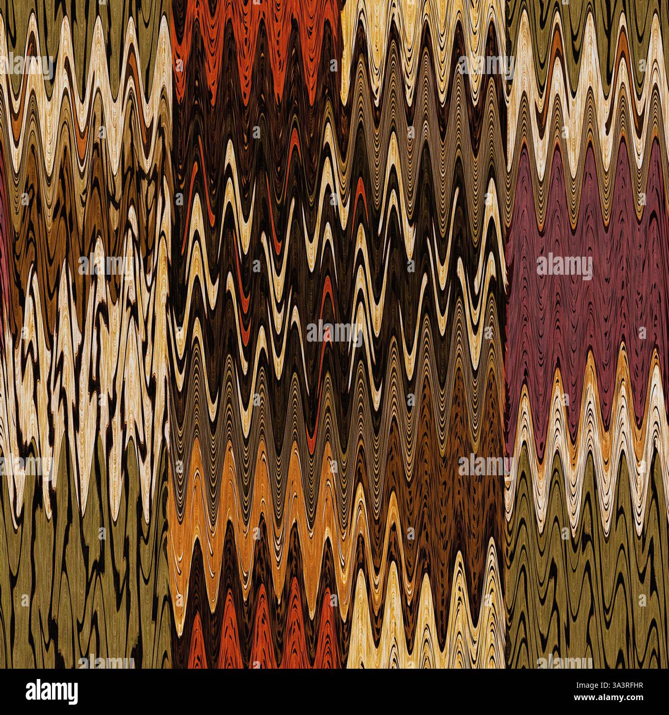 Fall colour wavy marble effect seamless pattern background. Drip style ...