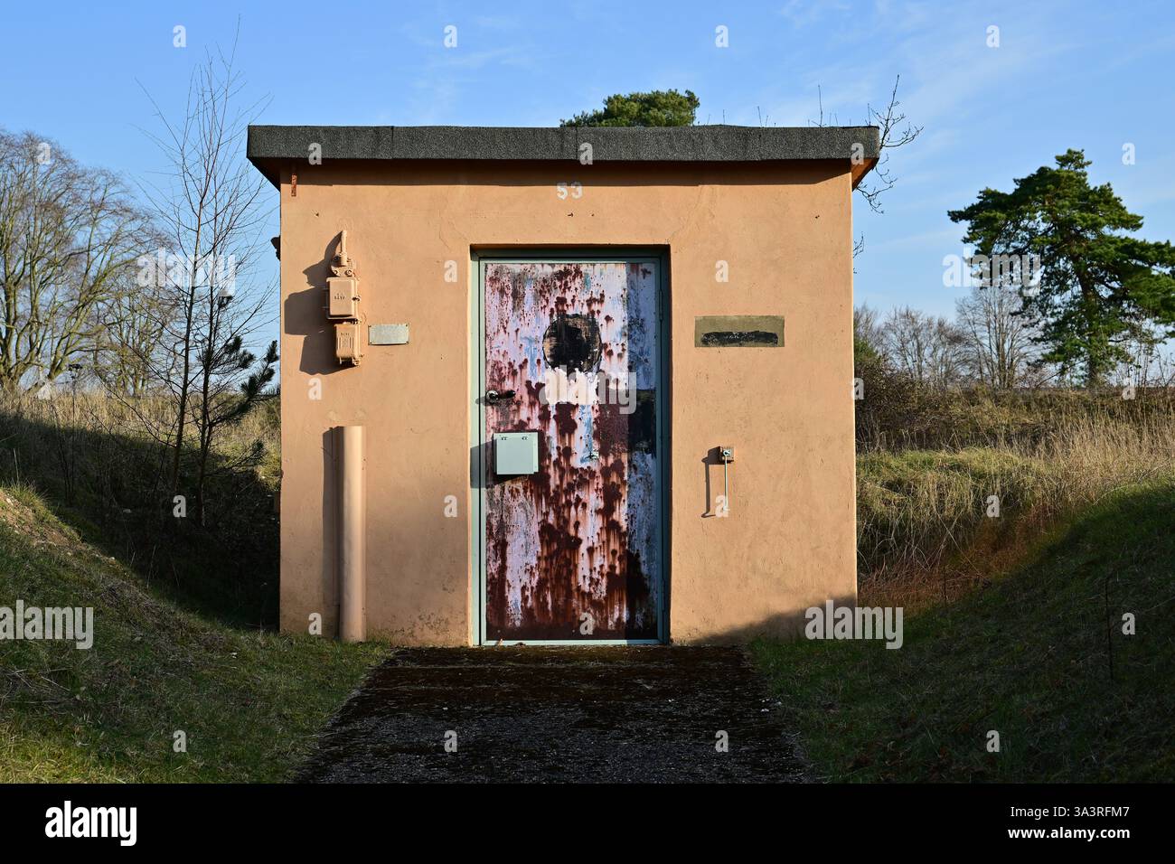 Fissile core storage hutch. The Gorse Industrial Estate was bought from ...