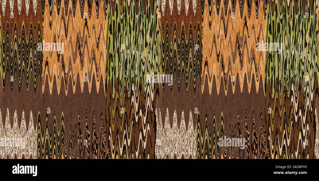 Fall colour wavy marble effect seamless border pattern background. Drip ...