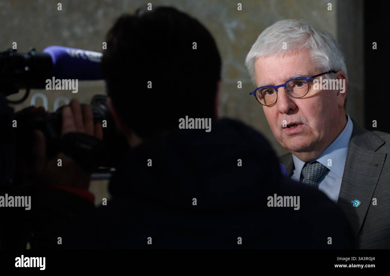 FEB-VBO CEO Pieter Timmermans pictured during a meeting between the ...