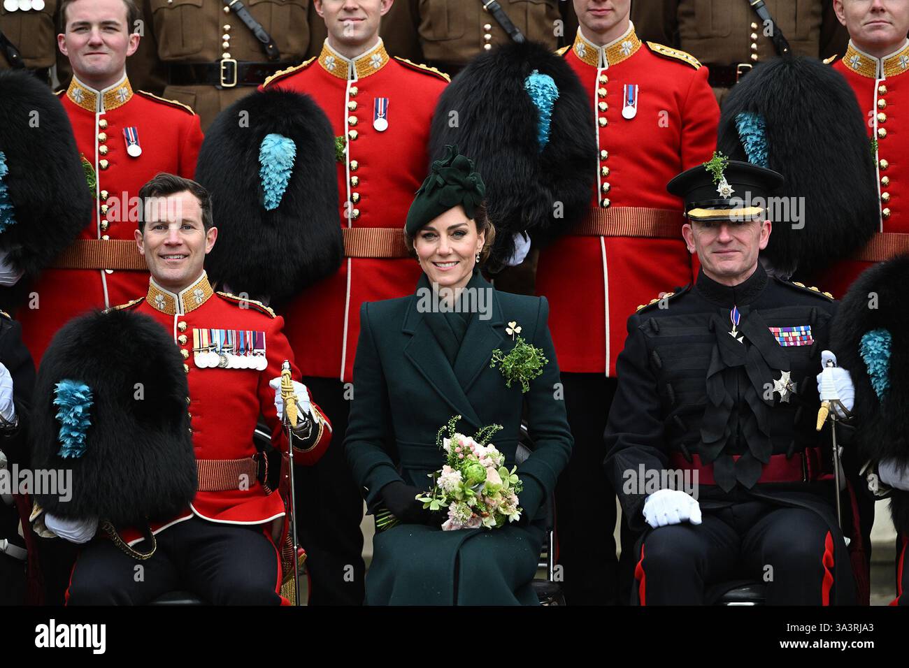 The Princess of Wales (centre) with Major General Sir Chris Ghika ...