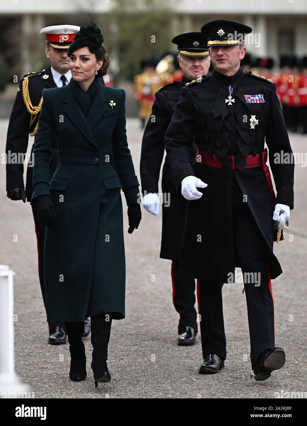 The Princess of Wales (left) with Major General Sir Chris Ghika ...