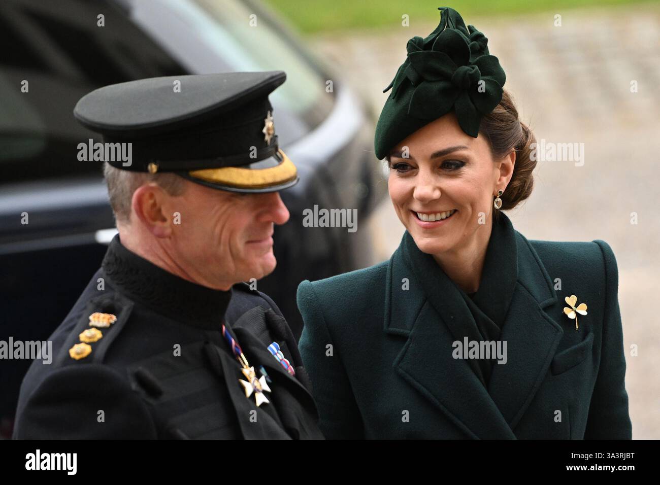 The Princess of Wales with Major General Sir Chris Ghika Regimental ...