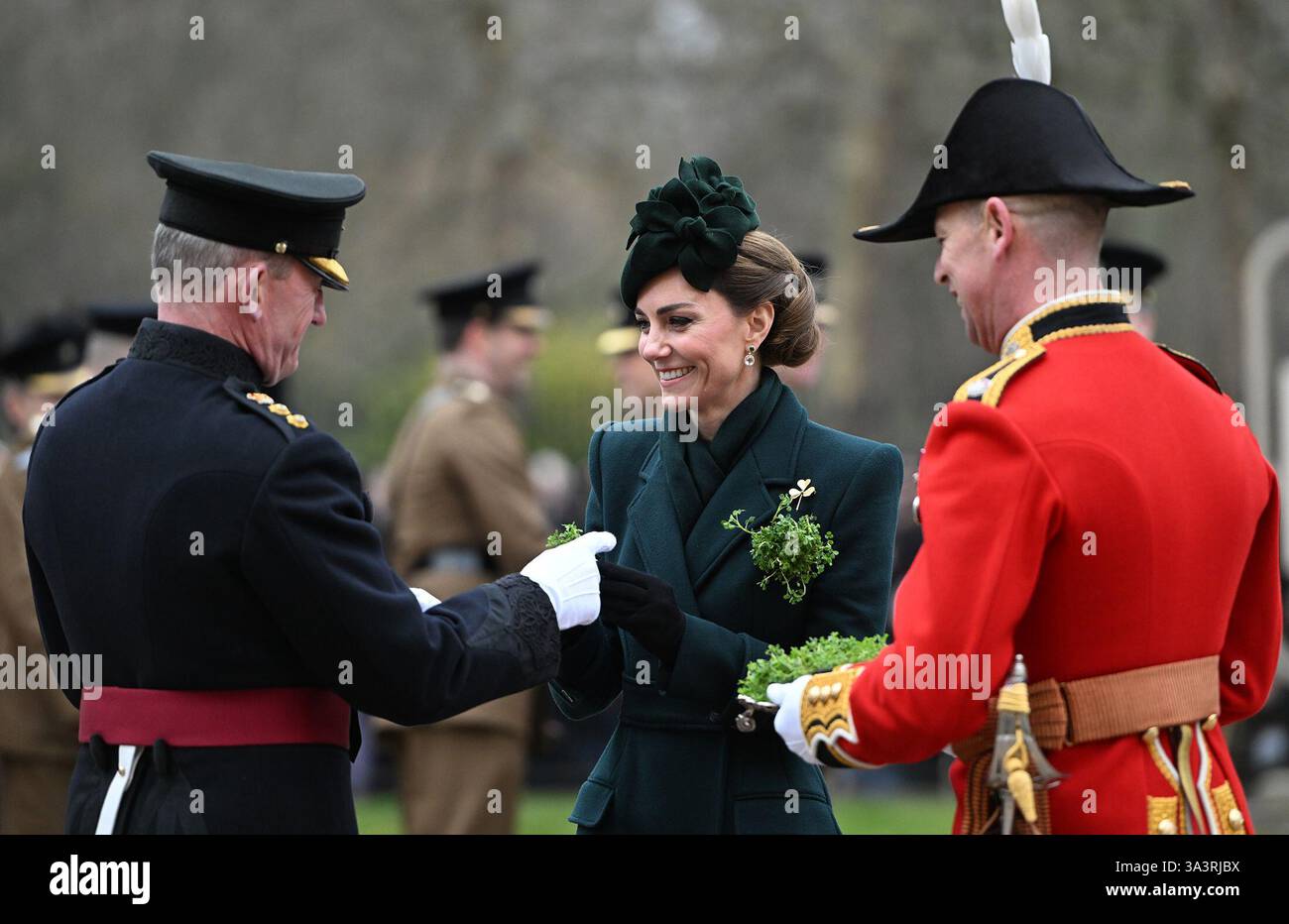 The Princess of Wales (centre) with Major General Sir Chris Ghika ...