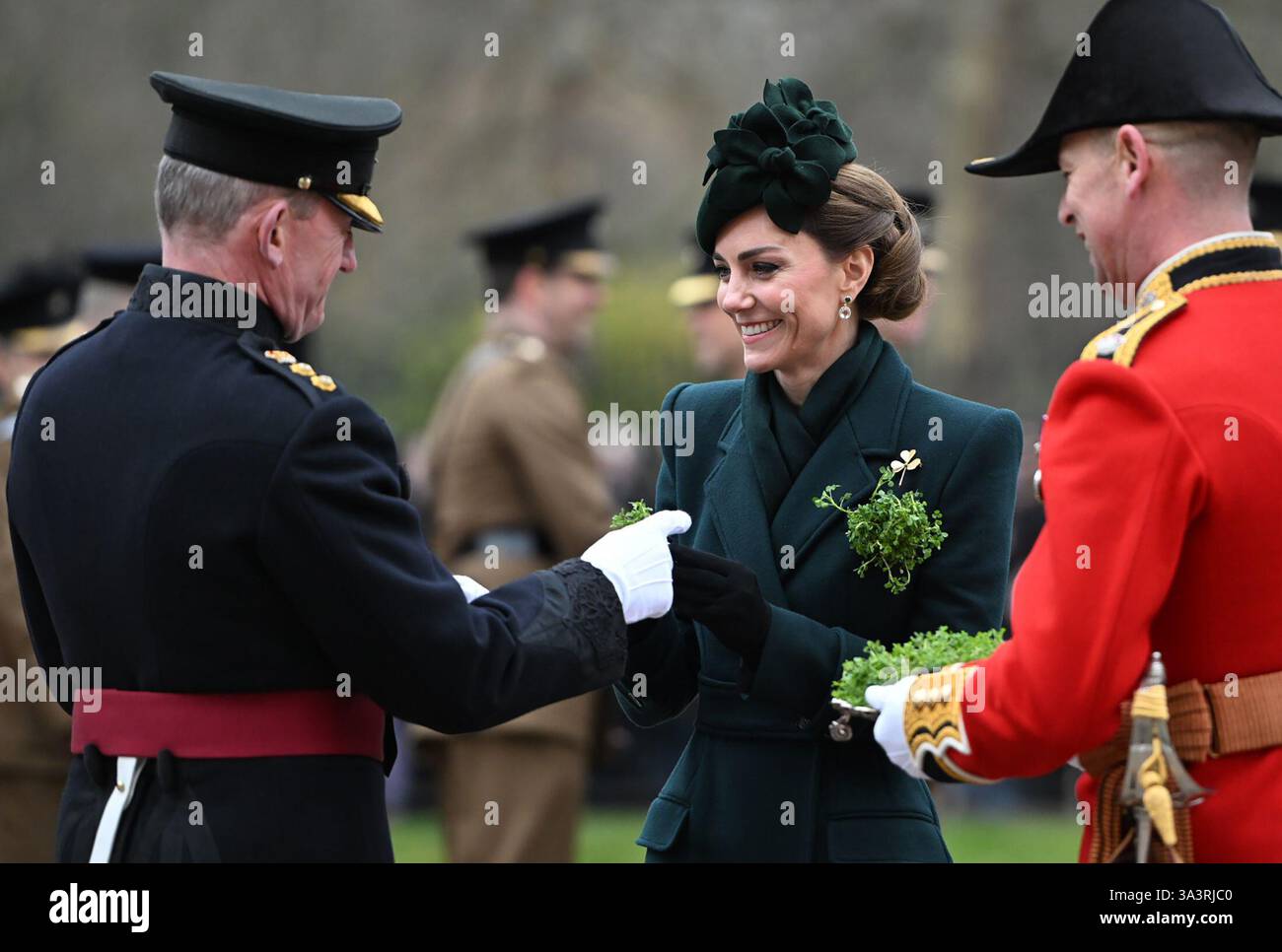 The Princess of Wales (centre) with Major General Sir Chris Ghika ...